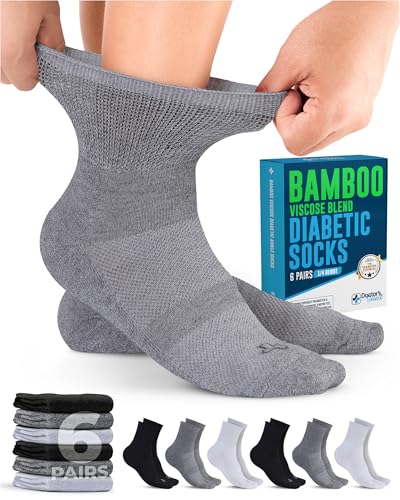 Doctor's Select Bamboo Viscose Diabetic Socks for Women & Men - 6 Pair — doctorsselect.us
